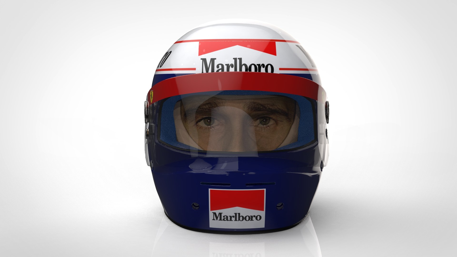 3D Alain Prost Helmet - TurboSquid 1312726