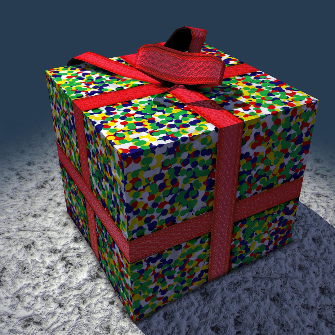 3d Obj Christmas Tree Presents