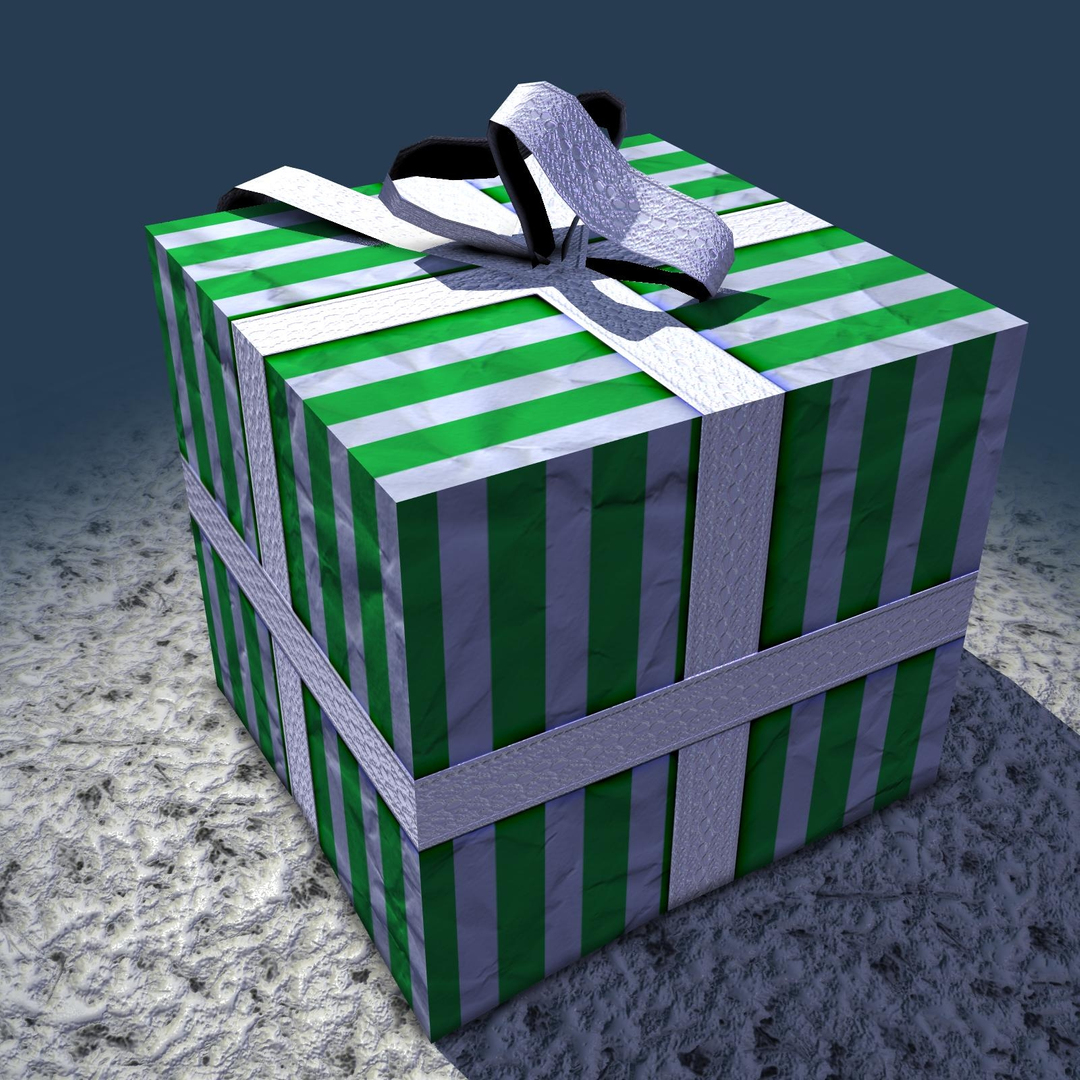 3d Obj Christmas Tree Presents