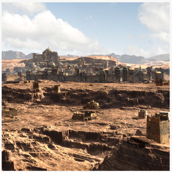 Cenário de Ali Baba Arab Desert City Modelo 3D - TurboSquid 1722873
