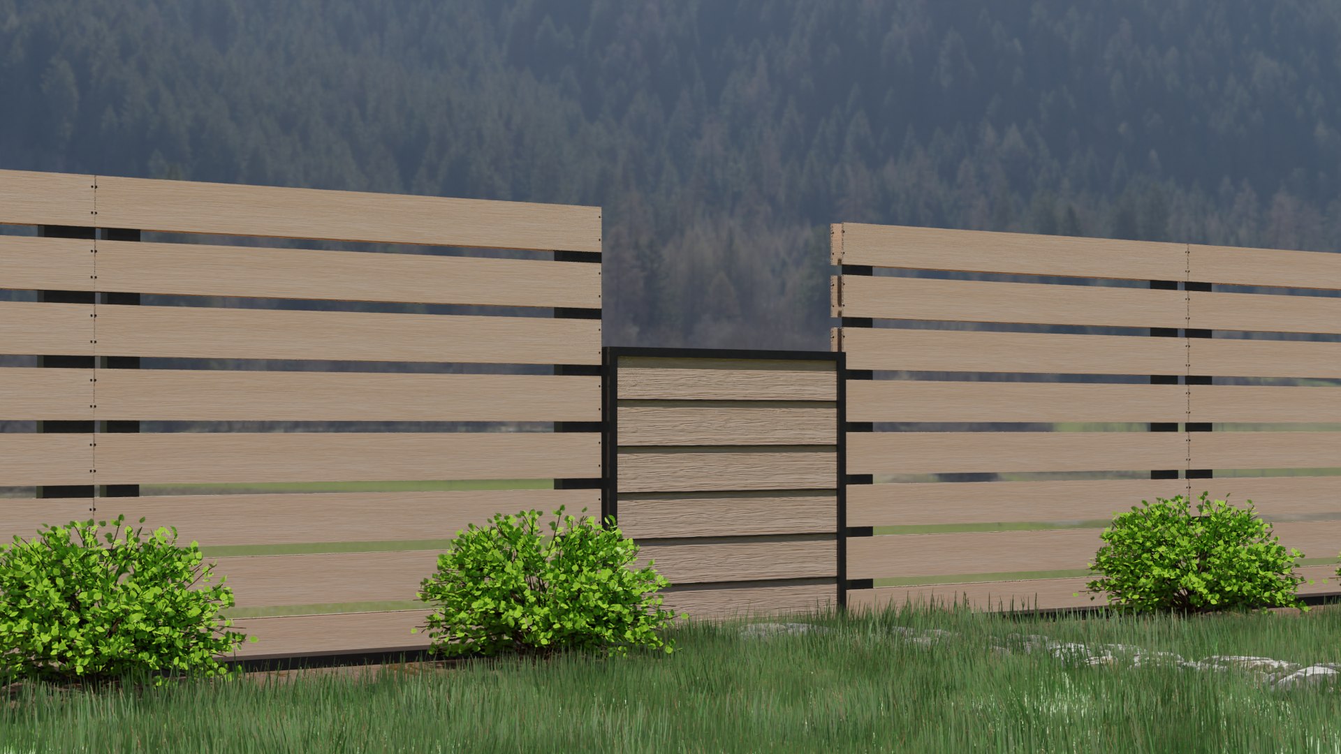 Low-Poly Realistic Fence 10 - With Materials 3D model - TurboSquid 2113963