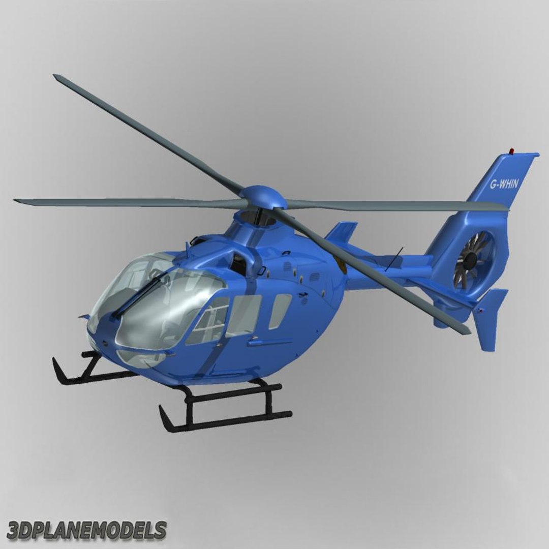 Eurocopter Ec-135 Private Livery 3d Model