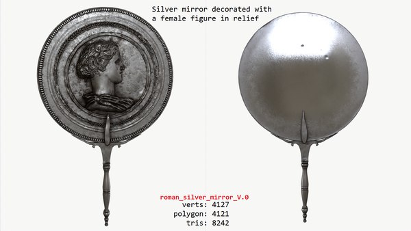 modelo 3d espejo de plata romana - TurboSquid 1983172