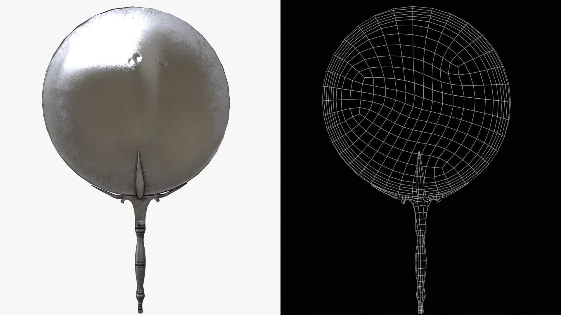 3D Model Roman Silver Mirror - TurboSquid 1983172