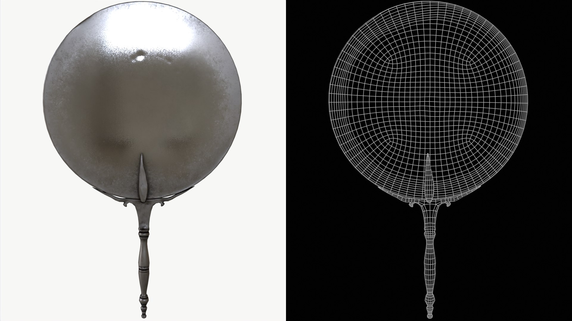 3D Model Roman Silver Mirror - TurboSquid 1983172