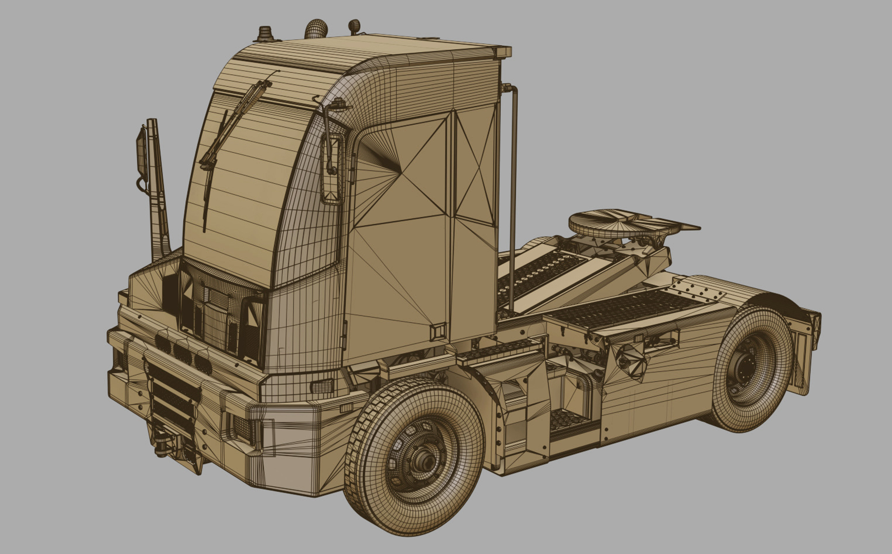 3D kalmar t2 terminal tractor model - TurboSquid 1251660