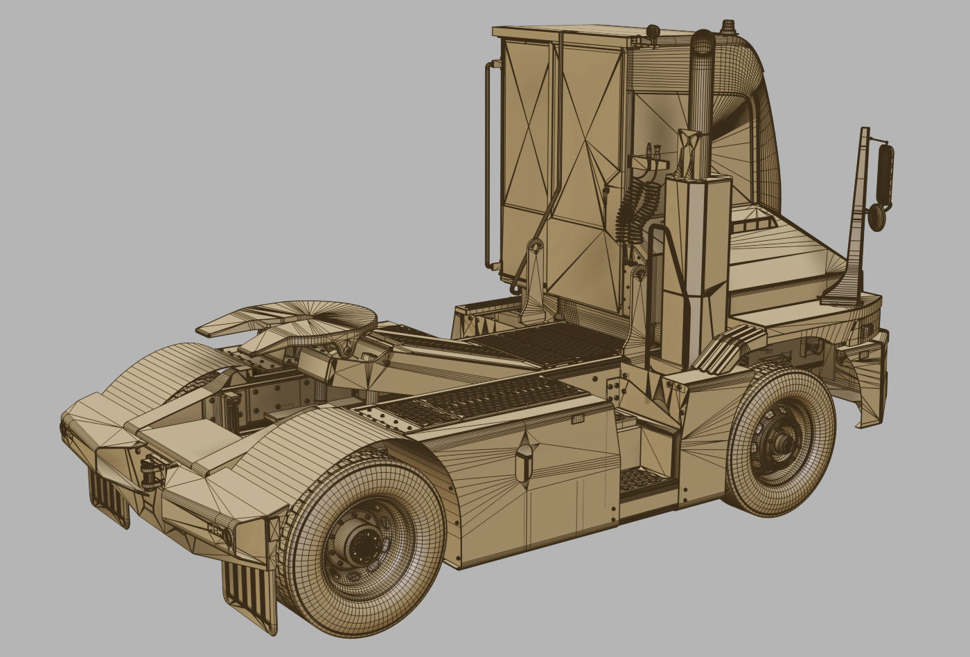 3D kalmar t2 terminal tractor model - TurboSquid 1251660
