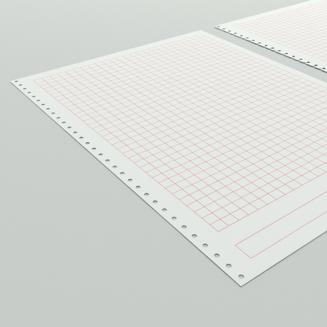 3d Notebook Page Model