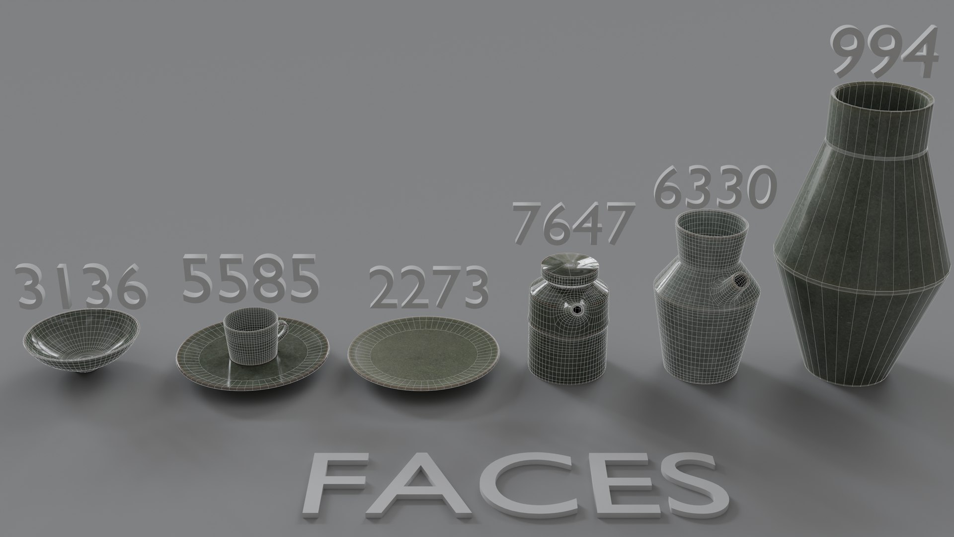 Glaze Ceramics And Terracotta Clay Pots Collection 3D Model ...