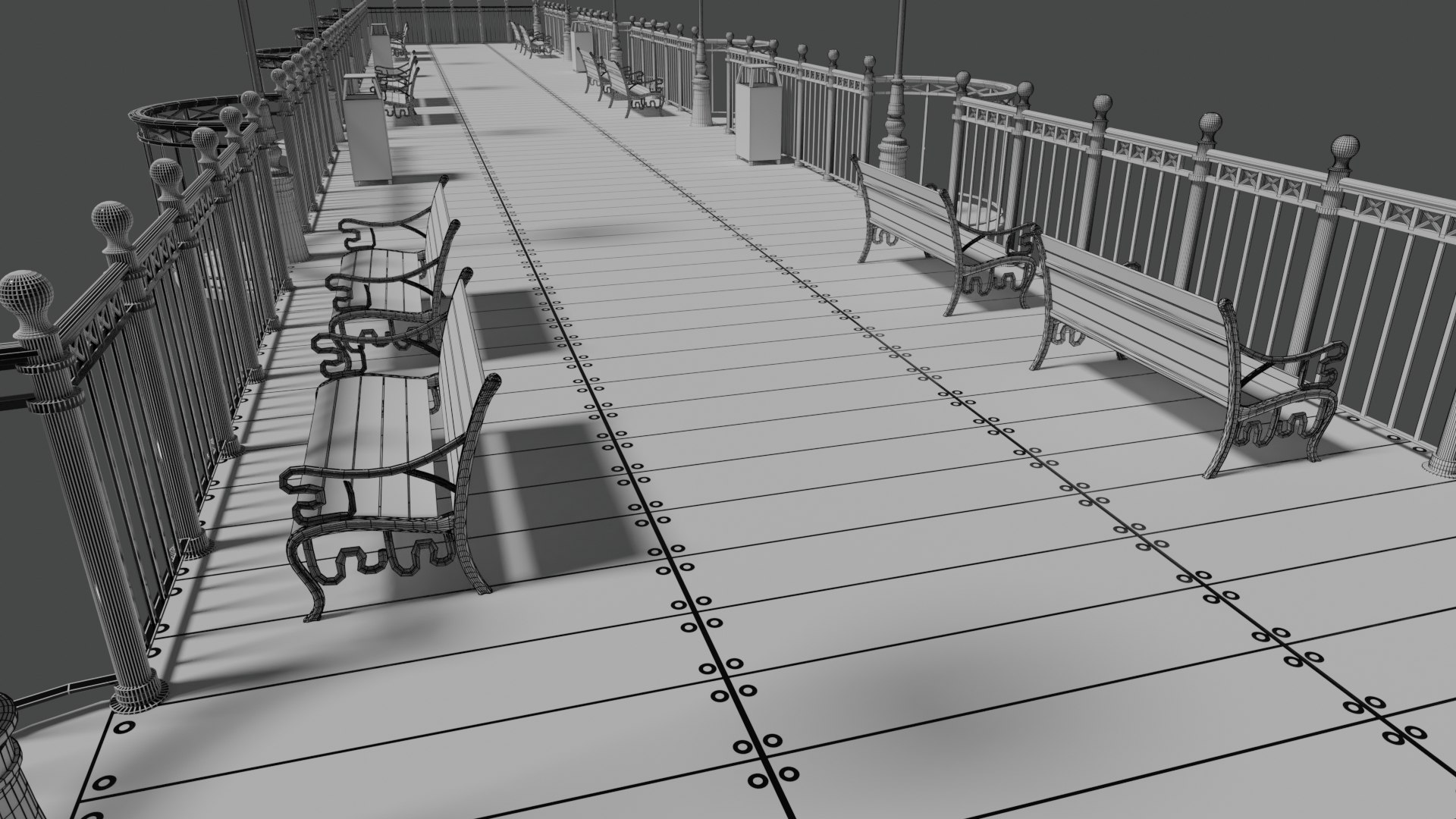 Landing Stage Pier 3D - TurboSquid 1569373