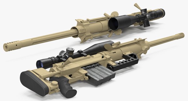 3D sniper rifles 2 model - TurboSquid 1184001