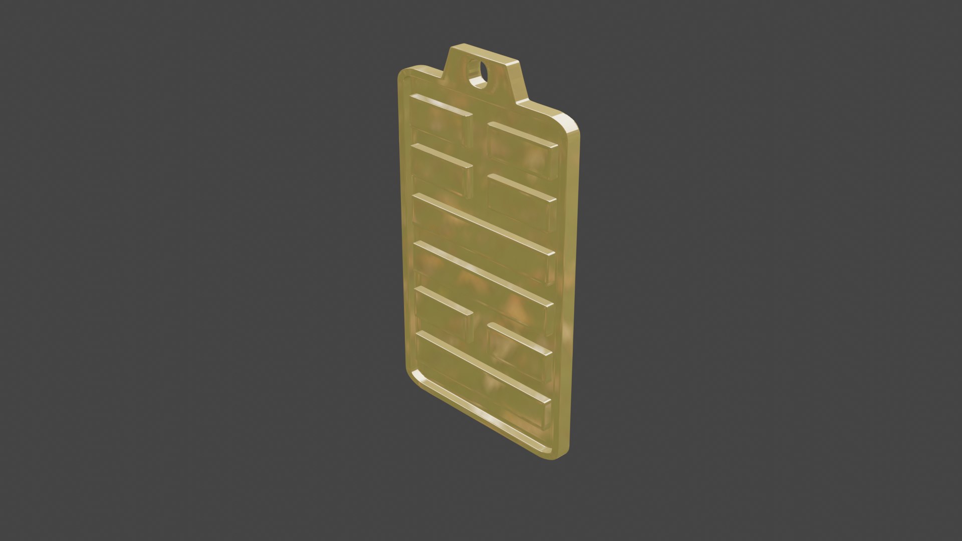 3D Model I Ching Hexagram Pendant 55 - TurboSquid 2425558