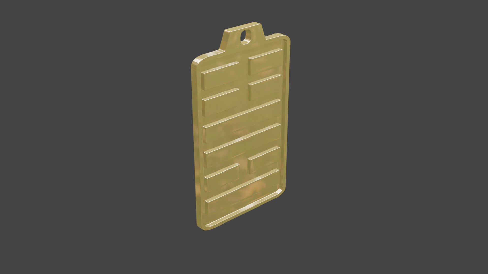 3D Model I Ching Hexagram Pendant 55 - TurboSquid 2425558