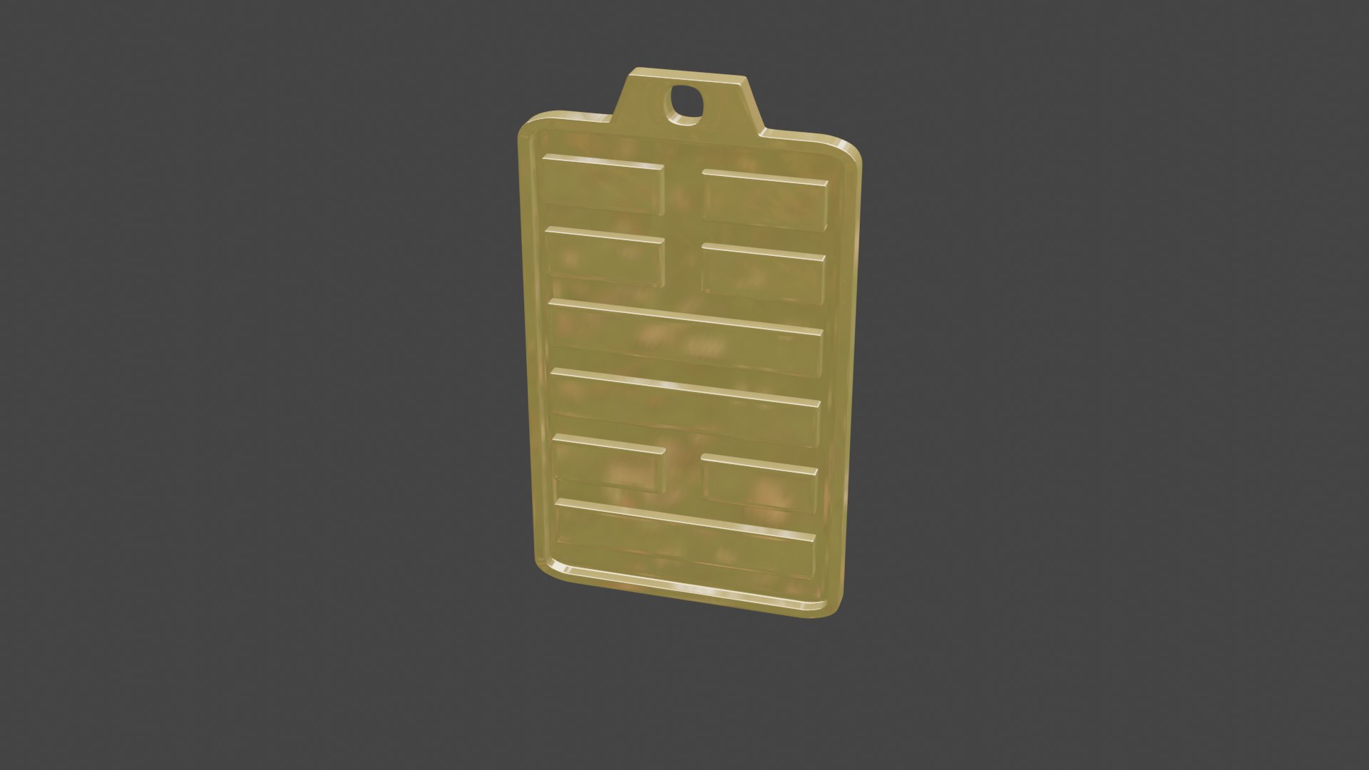 3D Model I Ching Hexagram Pendant 55 - TurboSquid 2425558