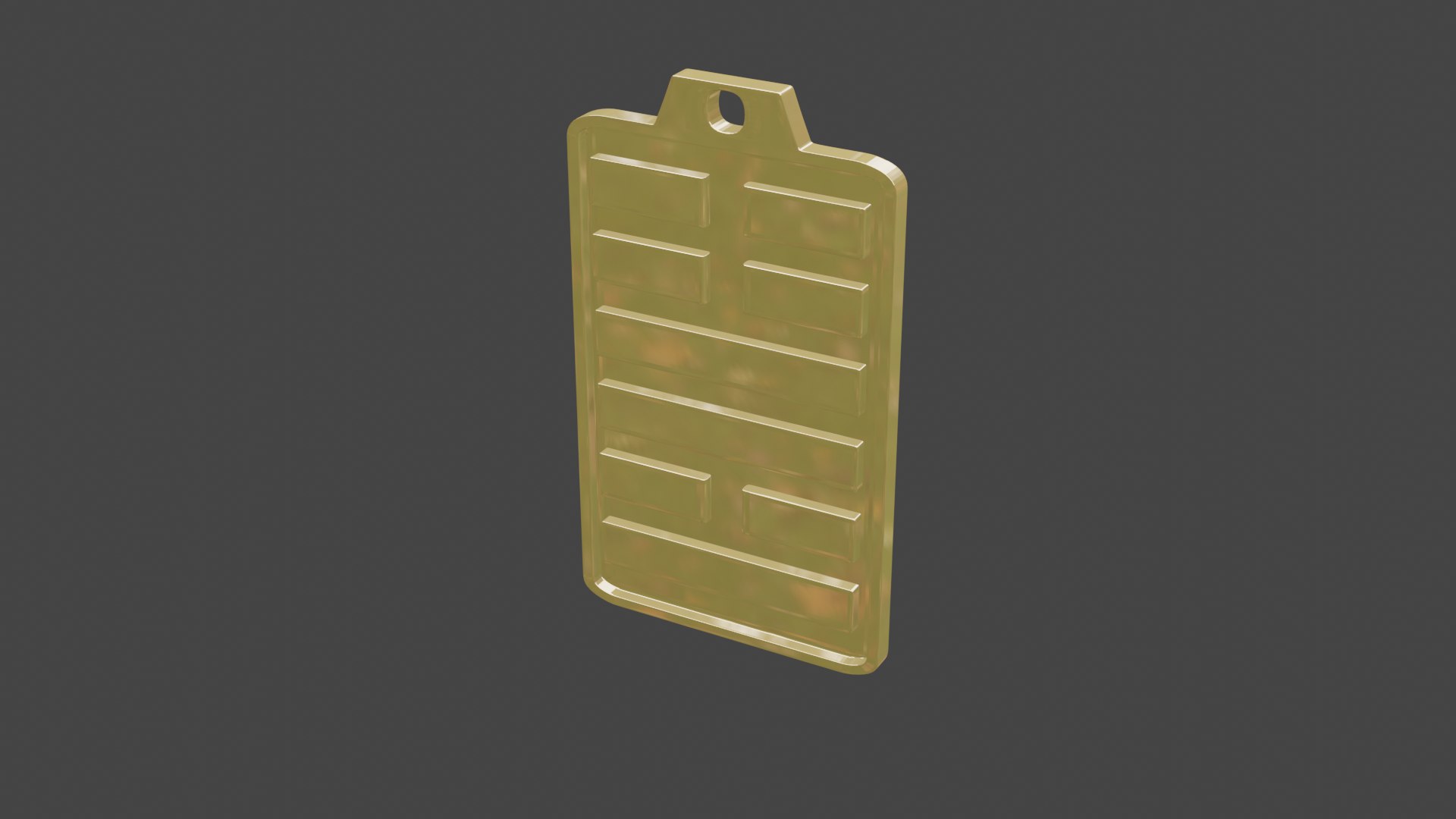 3D Model I Ching Hexagram Pendant 55 - TurboSquid 2425558