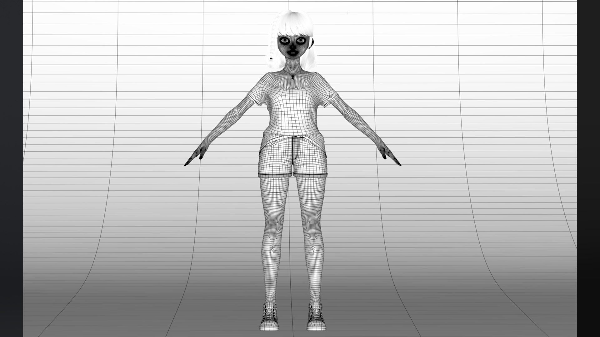 3d Cartoon Girl Turbosquid 2136007