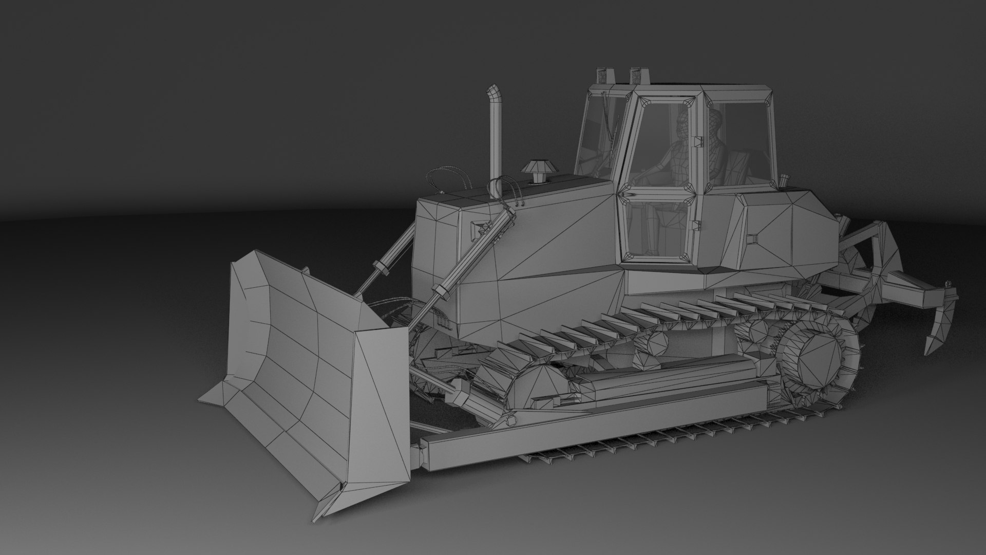 3D Model Crawler Bulldozer Dozer - TurboSquid 1520767