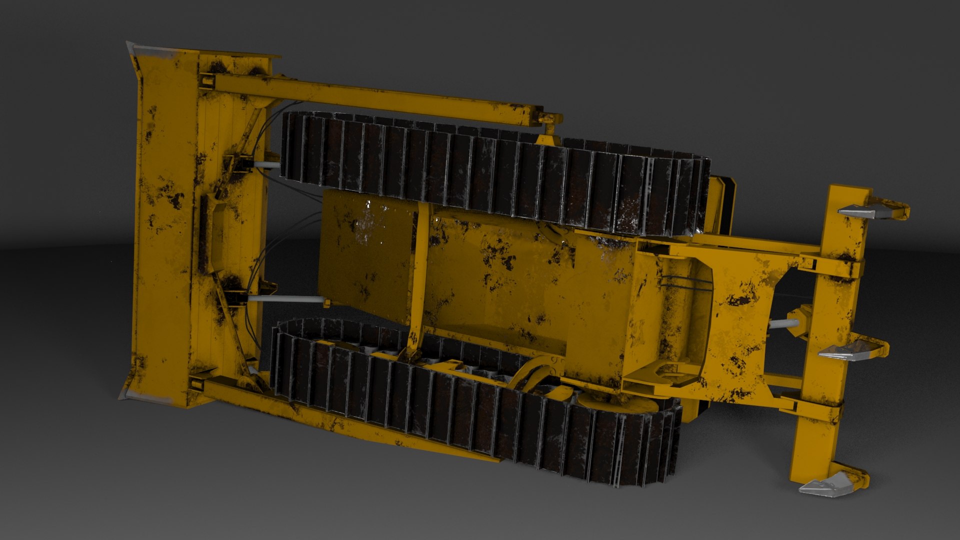 3D Model Crawler Bulldozer Dozer - TurboSquid 1520767