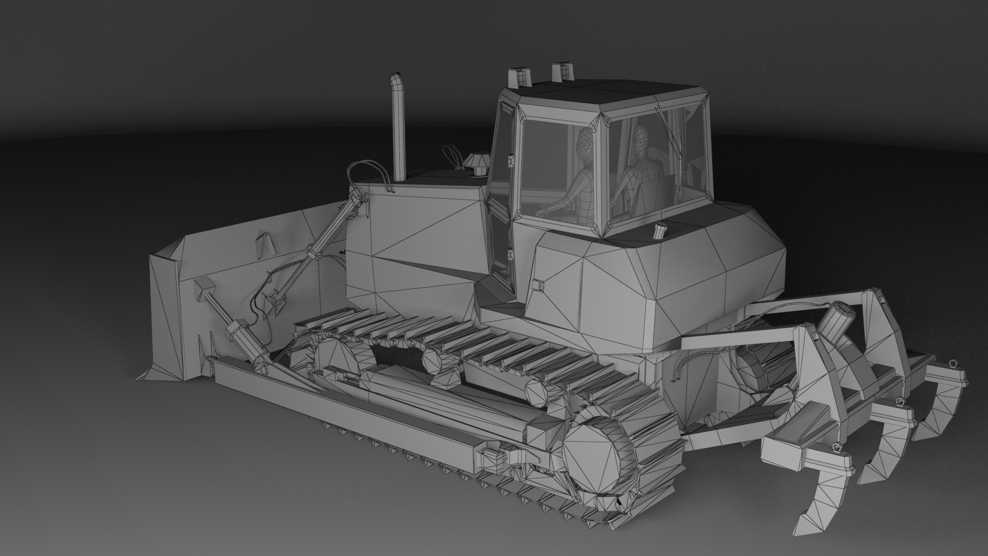 3D Model Crawler Bulldozer Dozer - TurboSquid 1520767