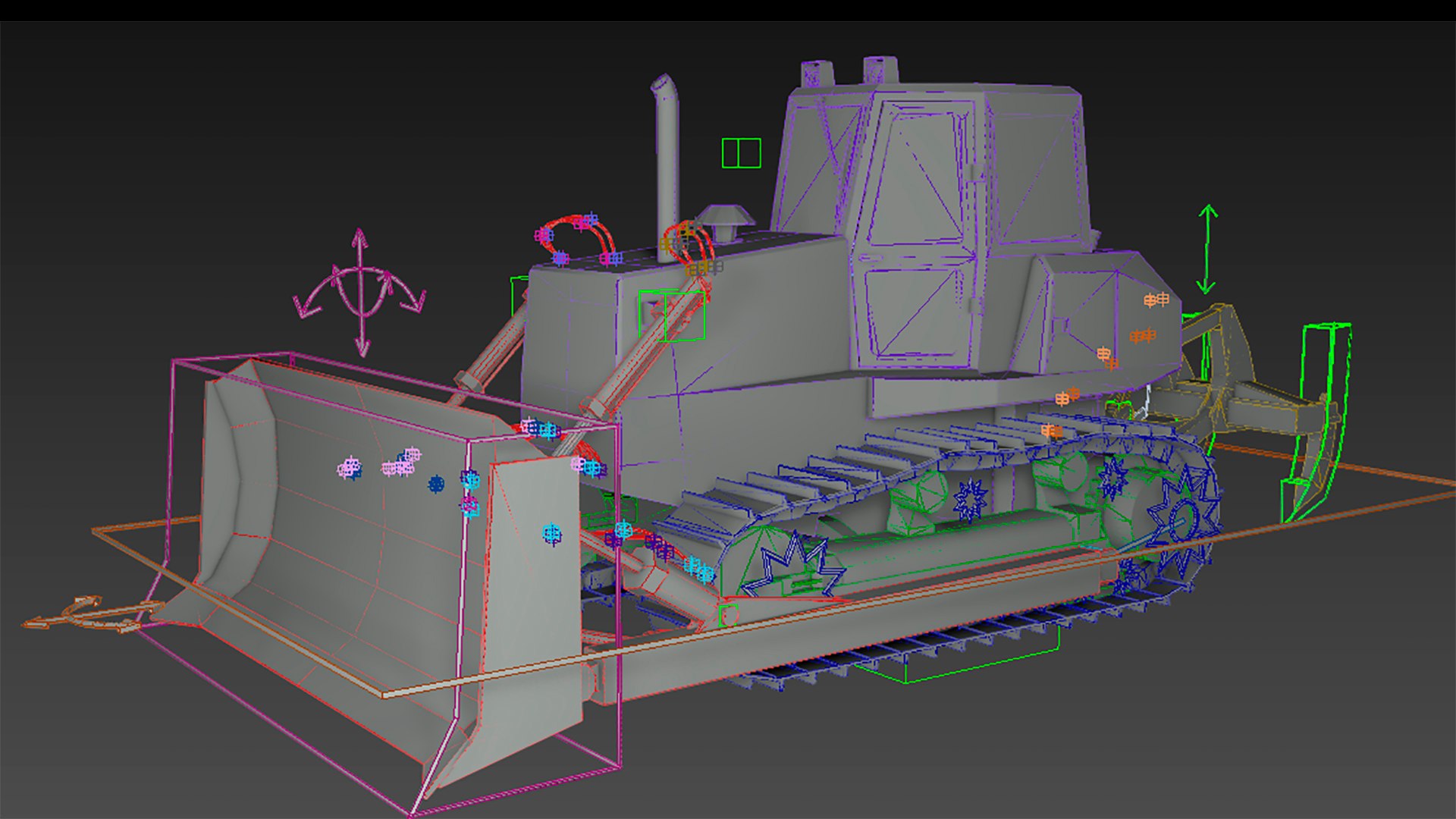 3D Model Crawler Bulldozer Dozer - TurboSquid 1520767