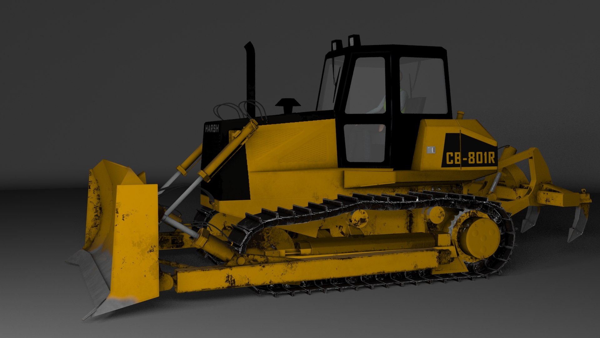 3D Model Crawler Bulldozer Dozer - TurboSquid 1520767