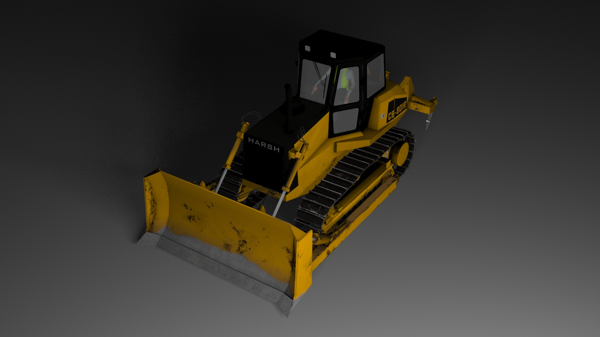 3D Model Crawler Bulldozer Dozer - TurboSquid 1520767