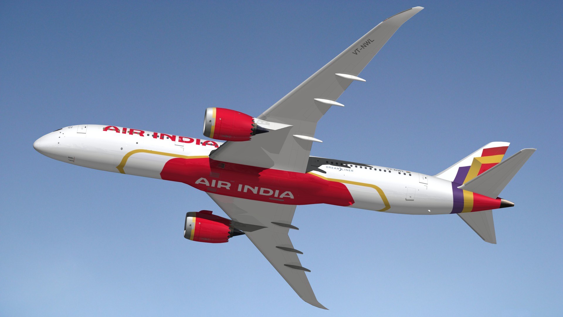 B789 Air India New Livery 3D Model - TurboSquid 2125359