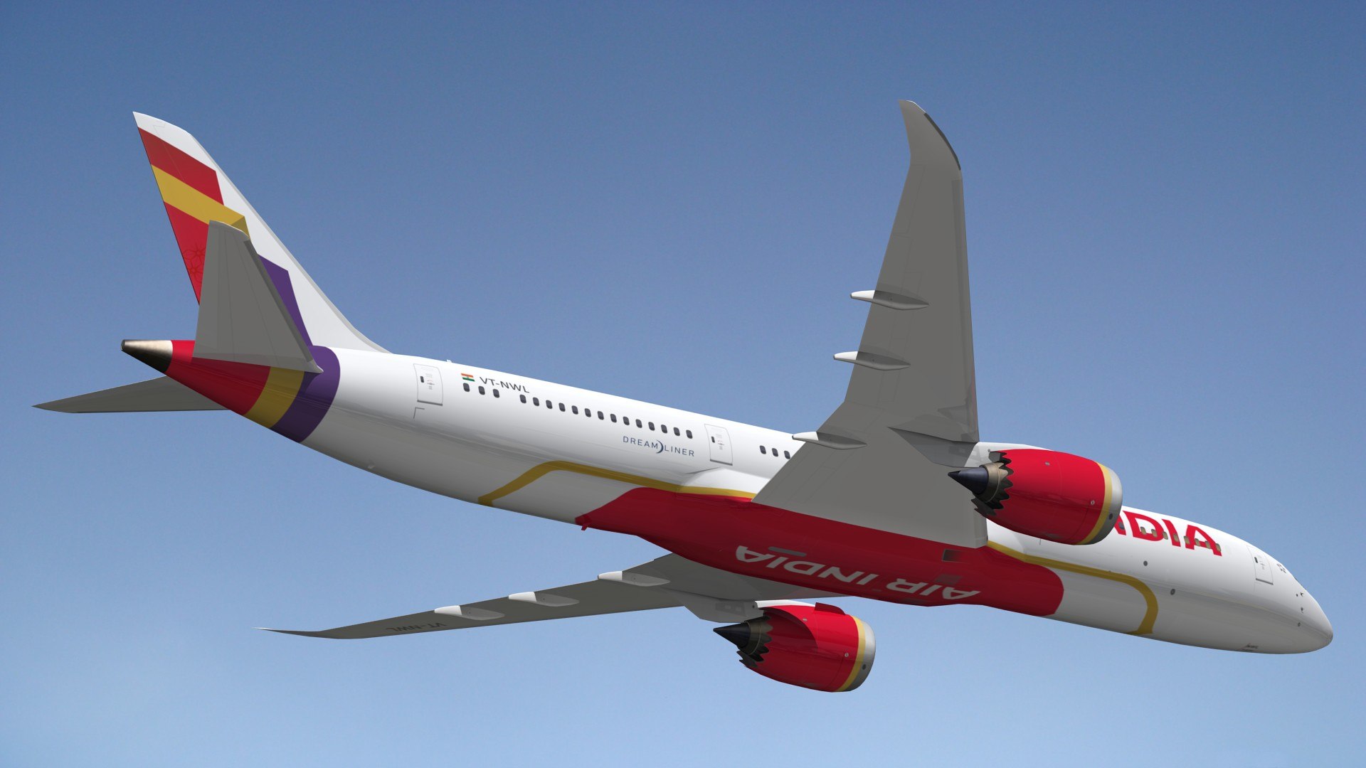 B789 Air India New Livery 3D Model - TurboSquid 2125359