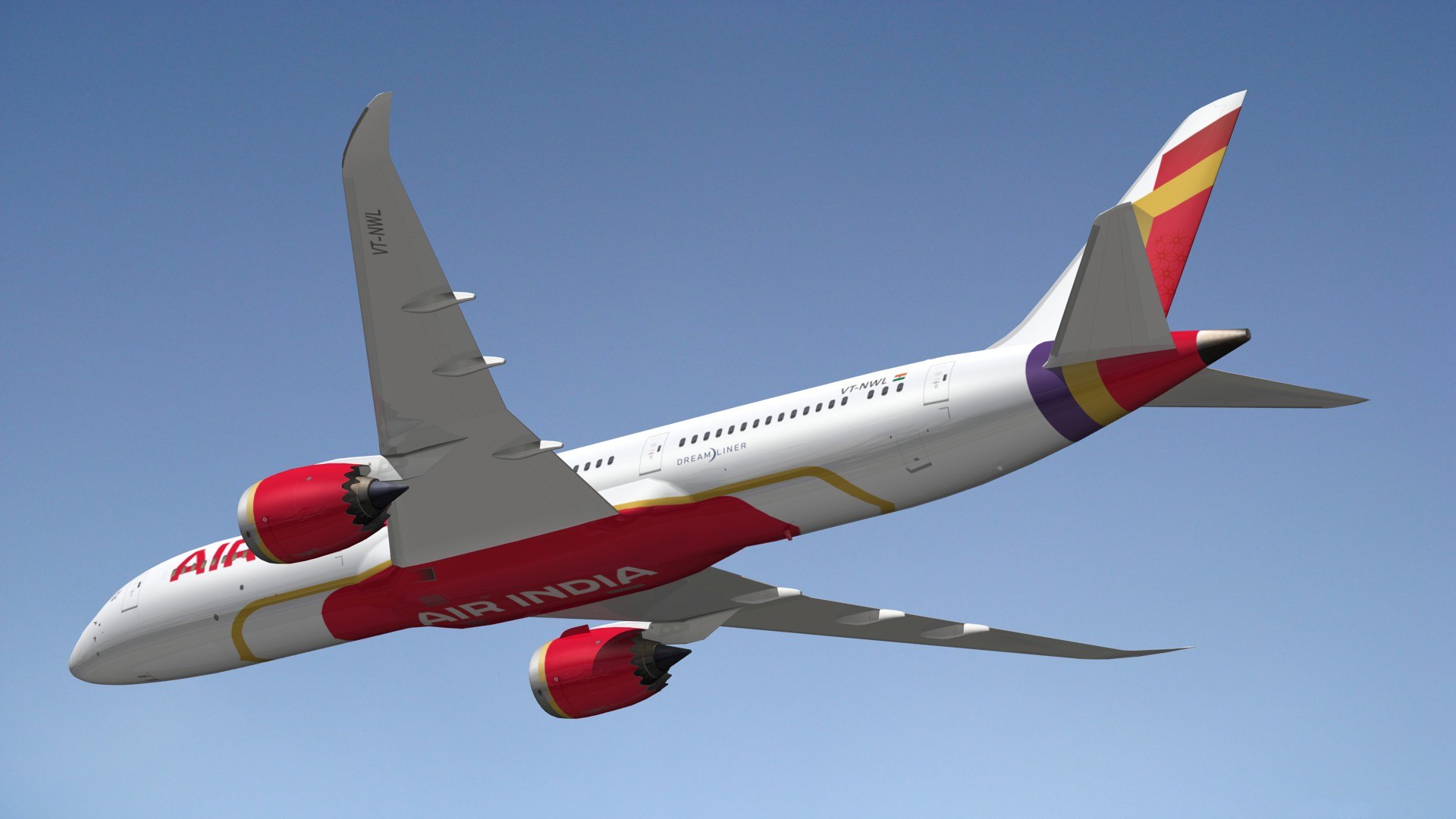 B789 Air India New Livery 3D Model - TurboSquid 2125359