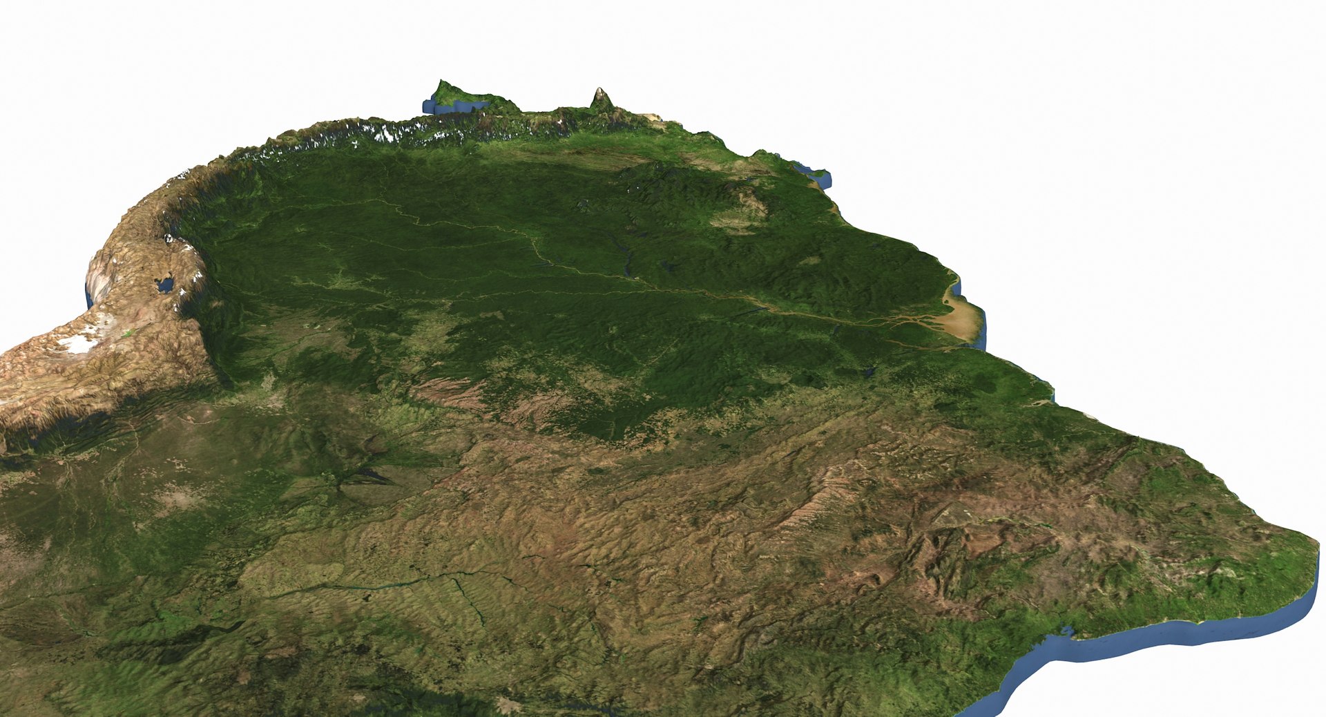3D south america continent - TurboSquid 1377501