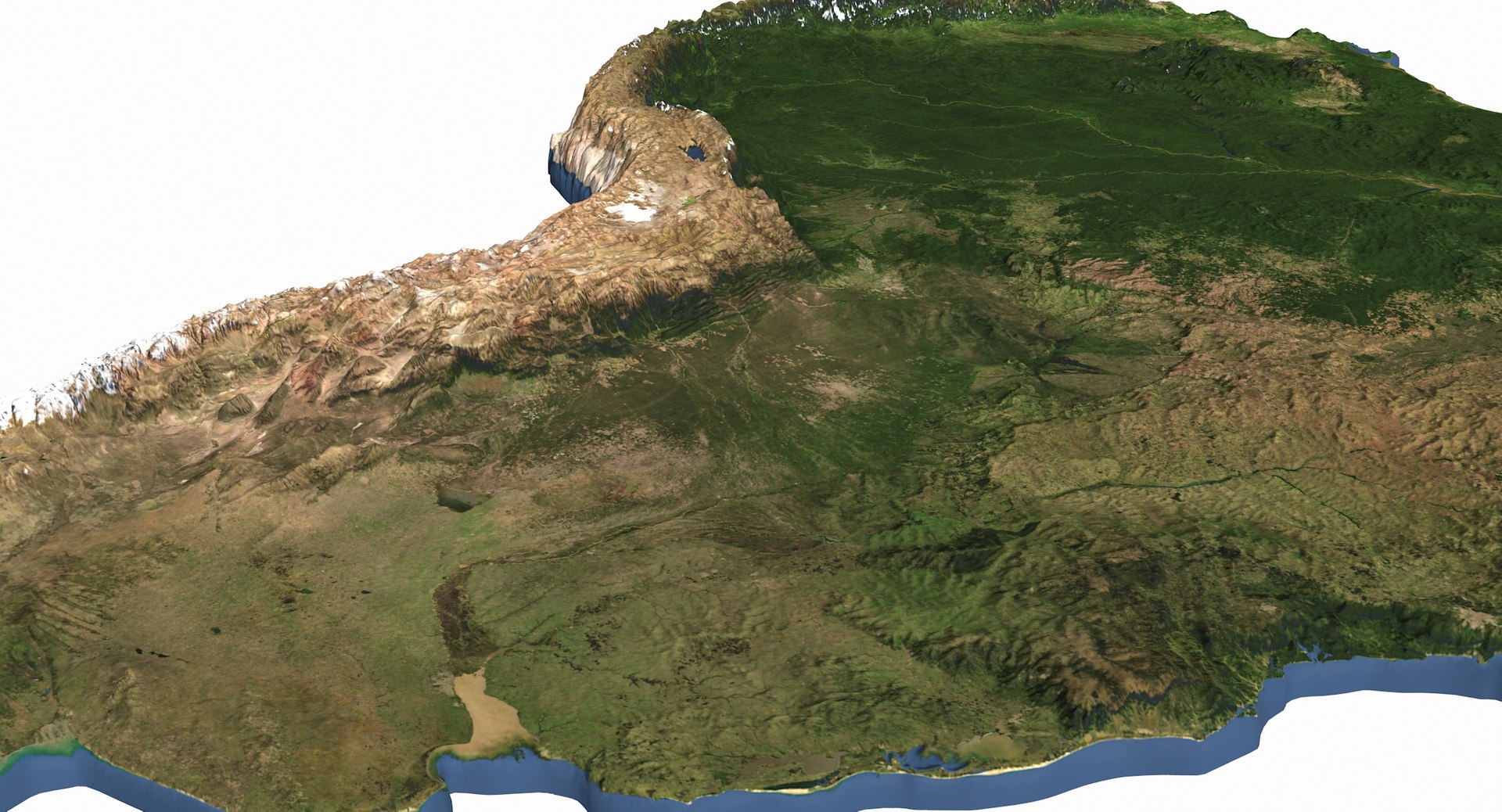 3D south america continent - TurboSquid 1377501