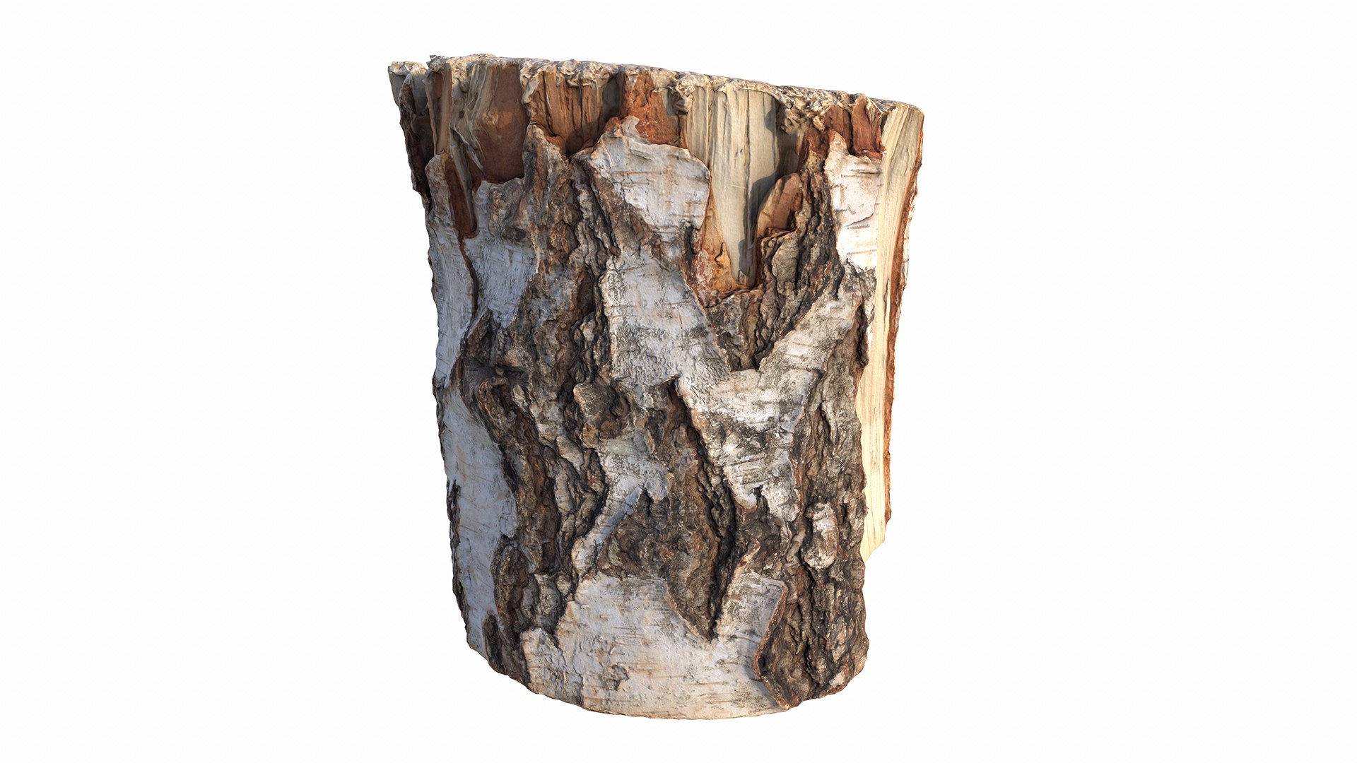 3D Old axe on stump model - TurboSquid 1971510