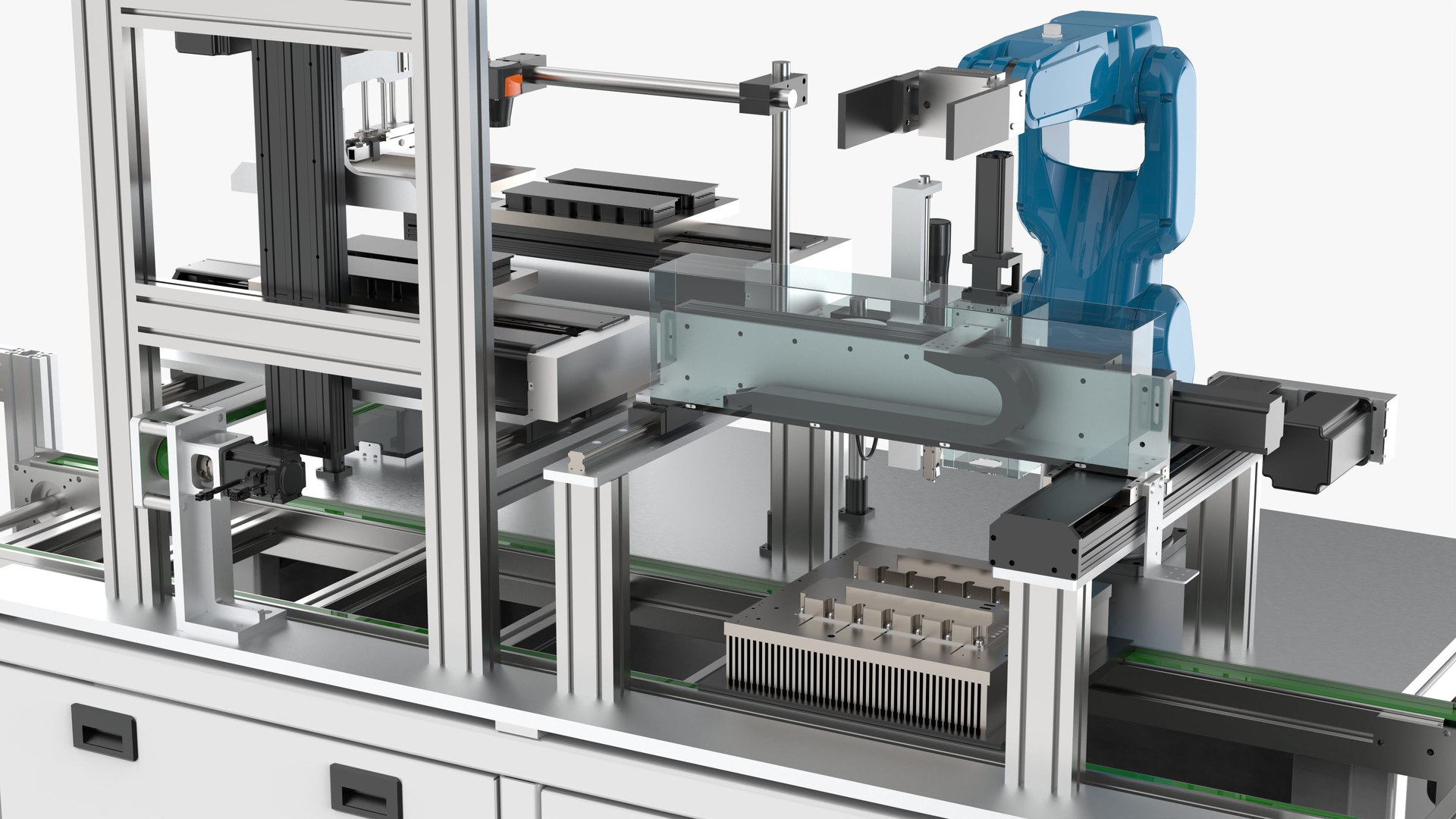 3D Automatic IGBT Radiator Assembly Machine - TurboSquid 2184333