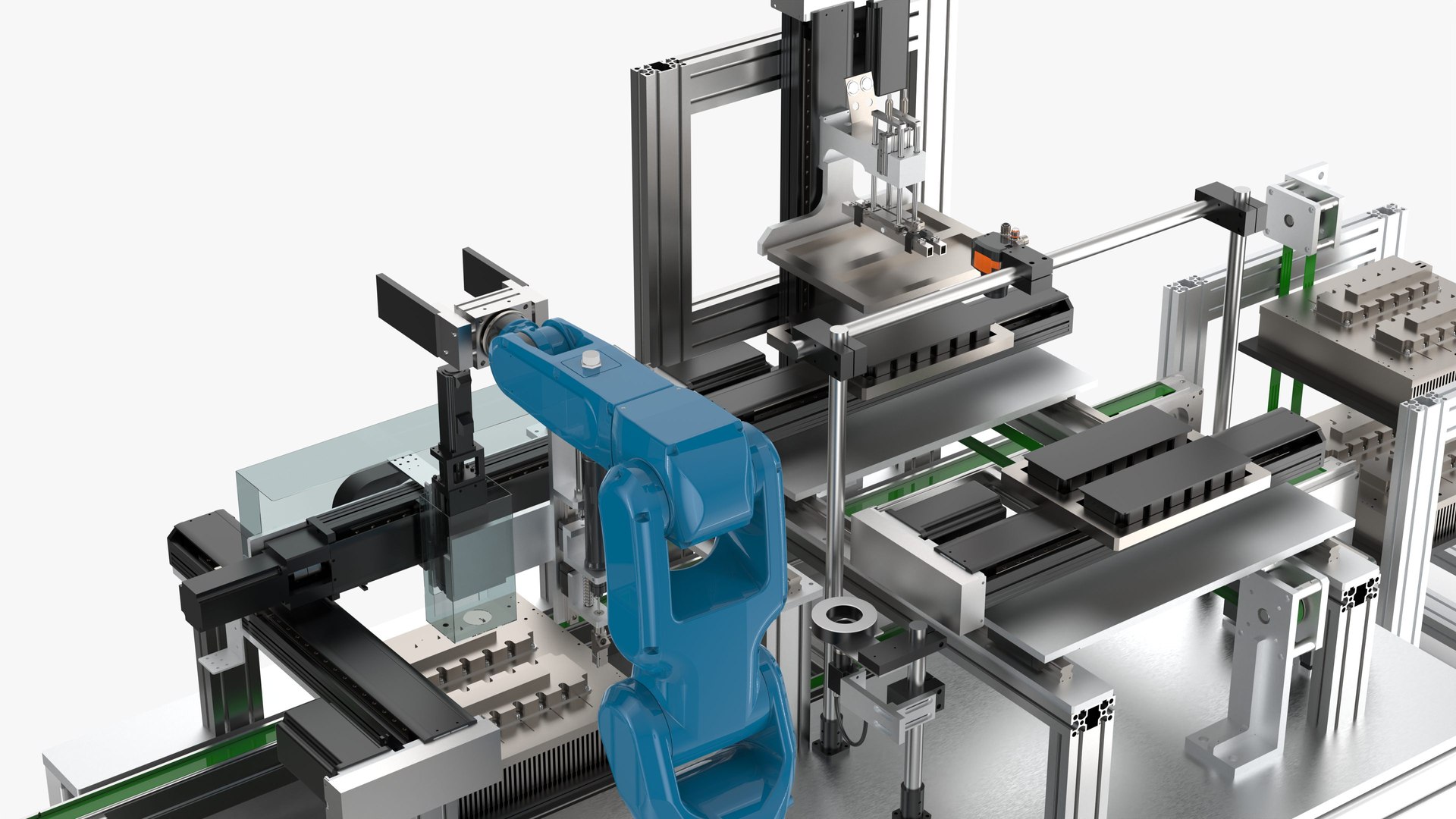 3D Automatic IGBT Radiator Assembly Machine - TurboSquid 2184333