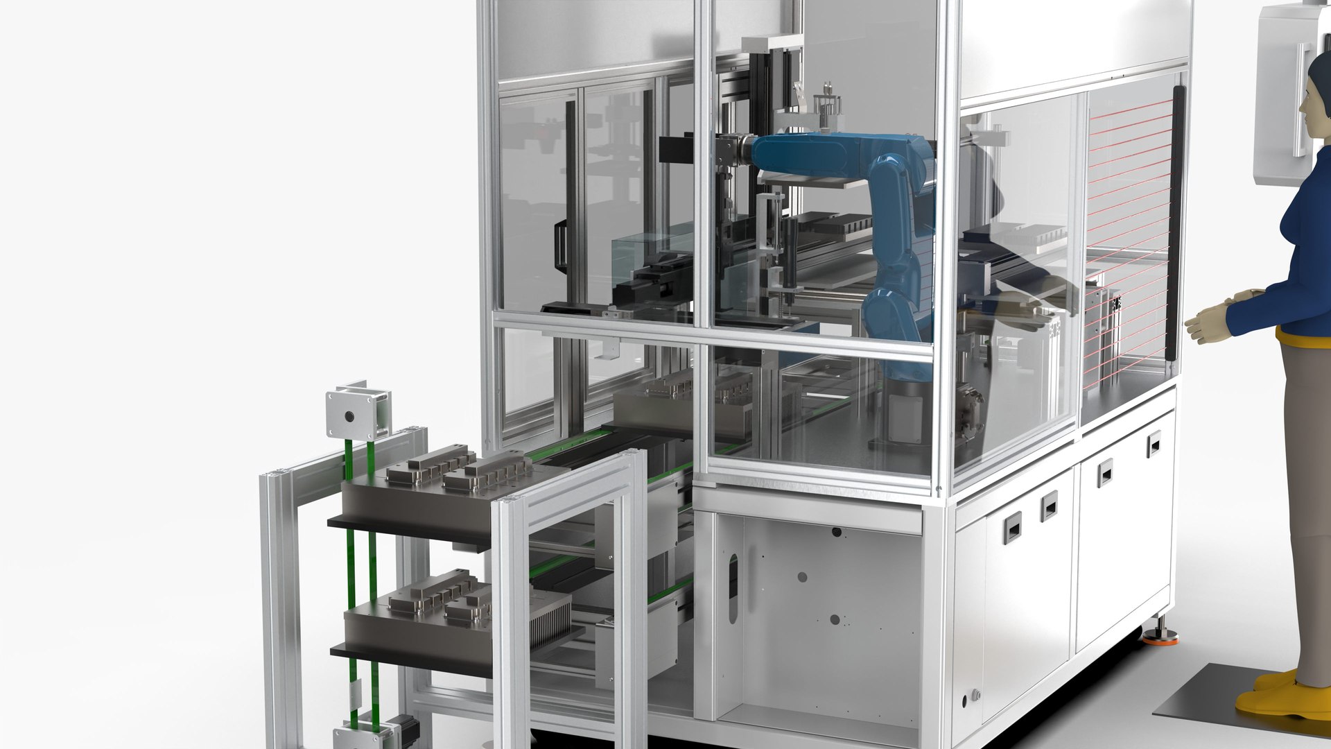 3D Automatic IGBT Radiator Assembly Machine - TurboSquid 2184333