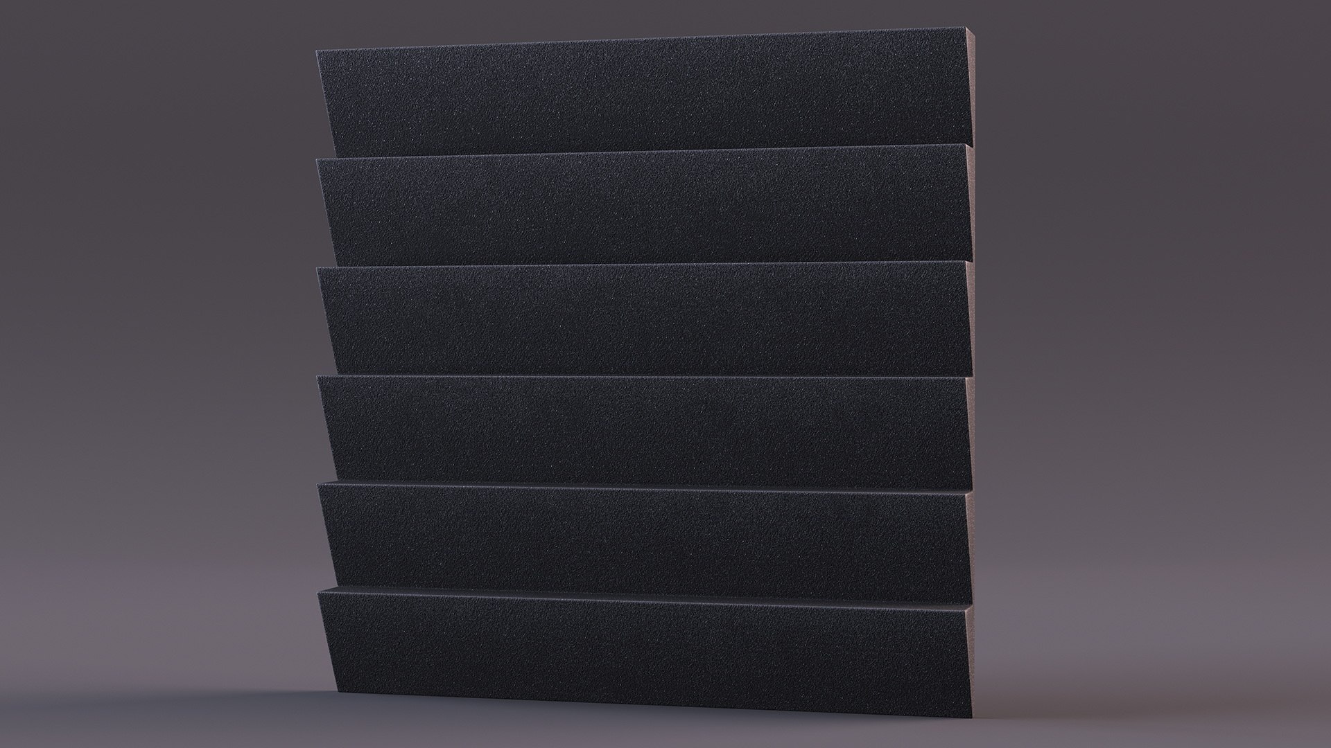 Soundproofing Wall Tile Black 3D Model - TurboSquid 2071316
