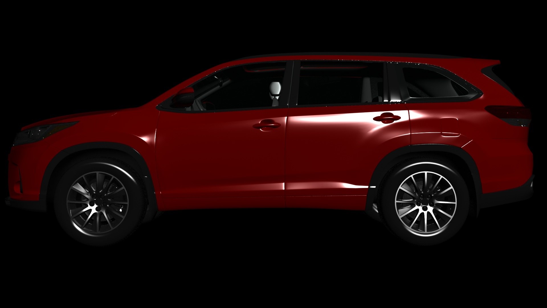 Toyota Highlander Xle 2016 3D Model - TurboSquid 1293321
