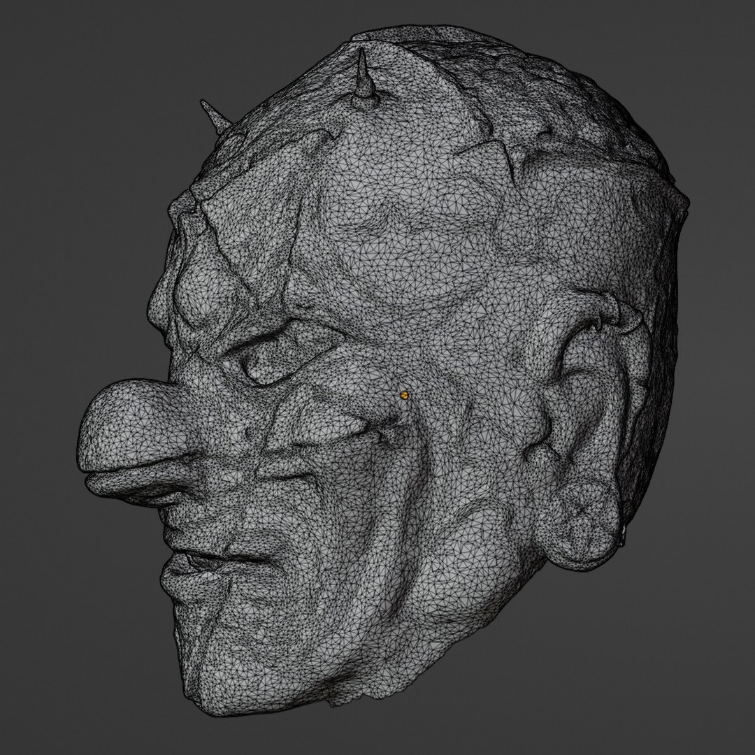3D Scary Clown Mask - Detailed Scan Model - TurboSquid 1978113