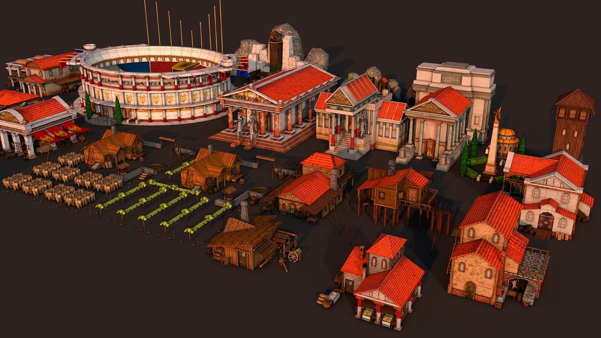 Rome City 3D - TurboSquid 1338638
