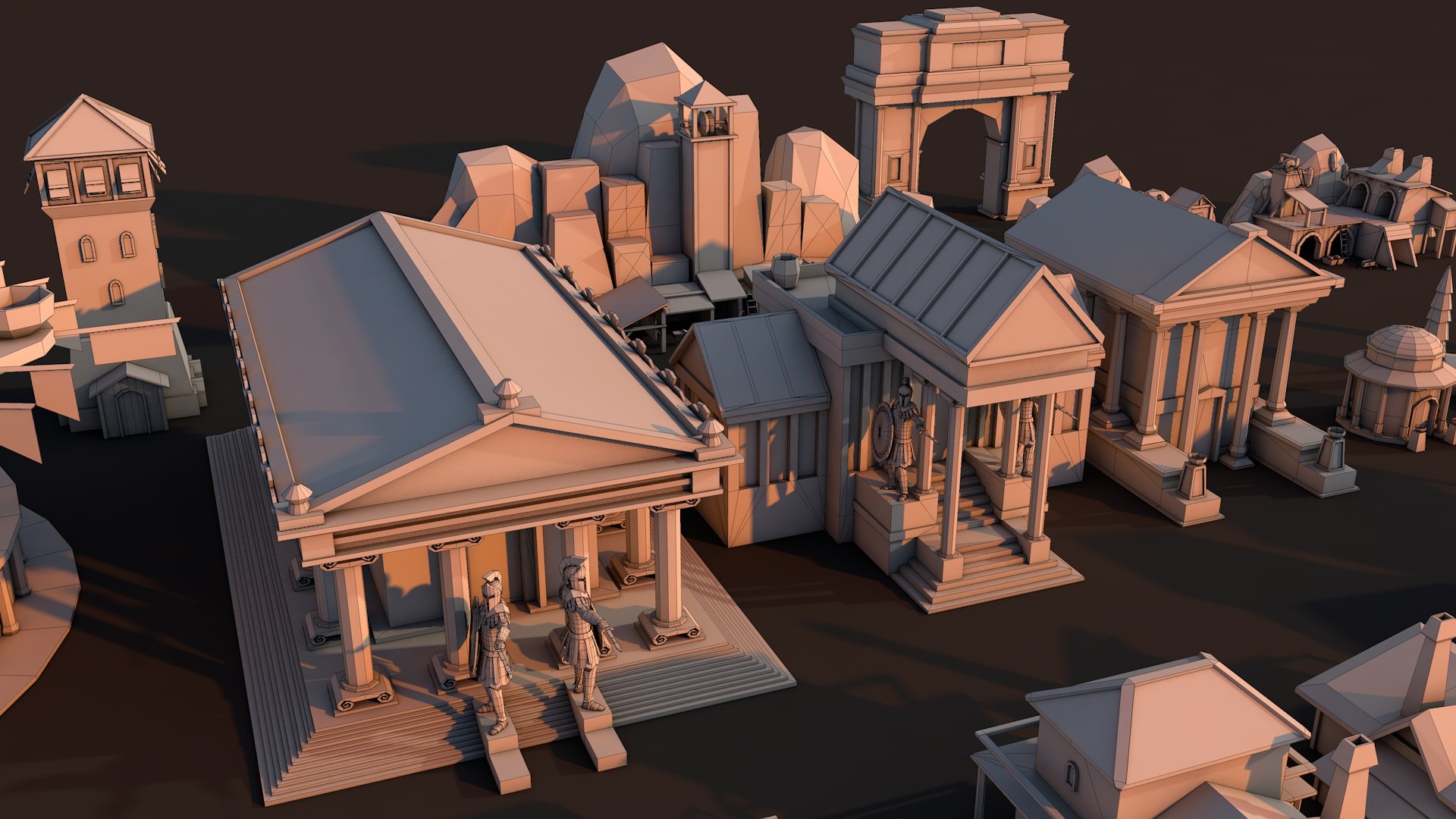 Rome city 3D - TurboSquid 1338638
