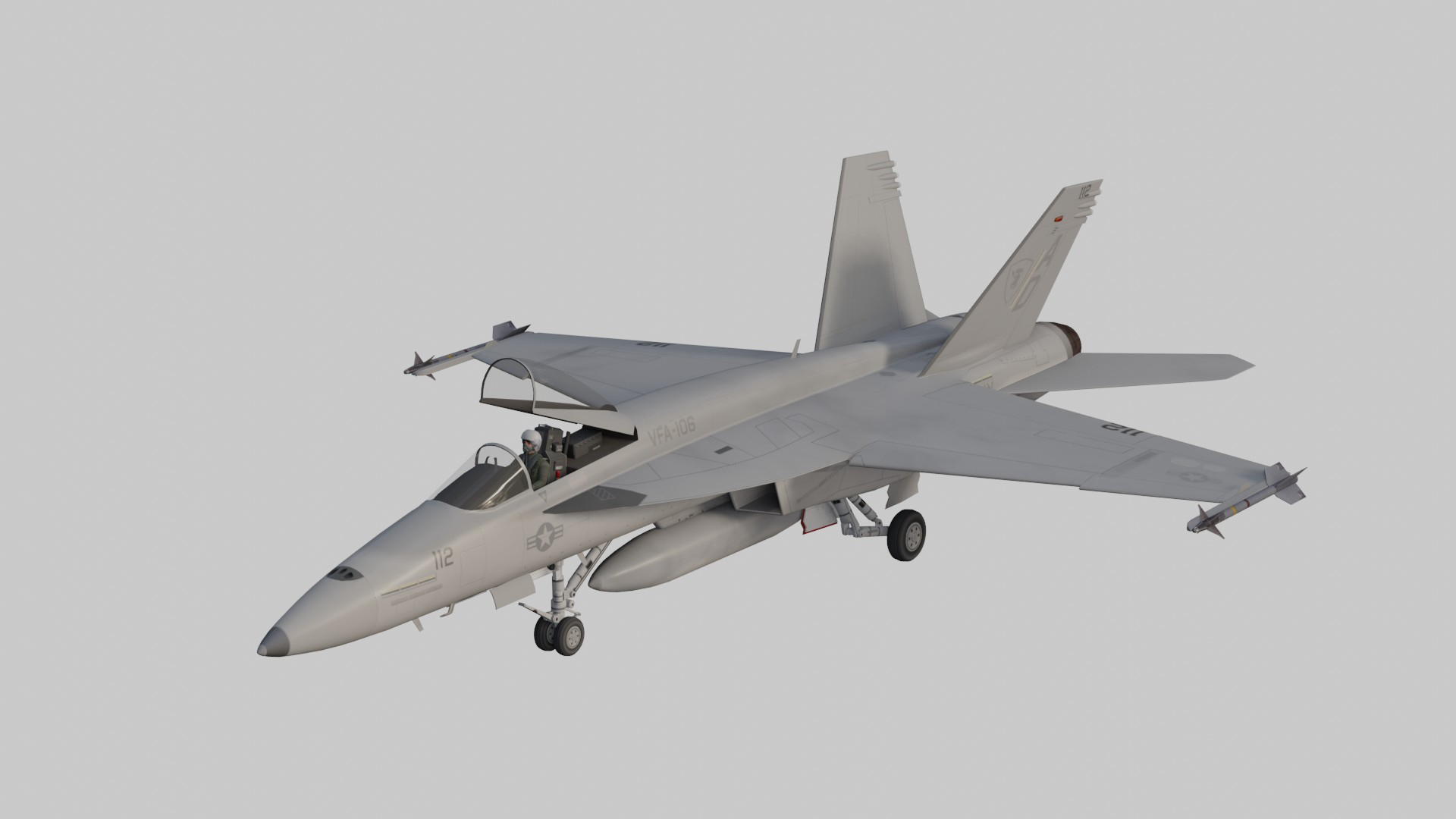 3D Super Hornet F18 SC - TurboSquid 2306922