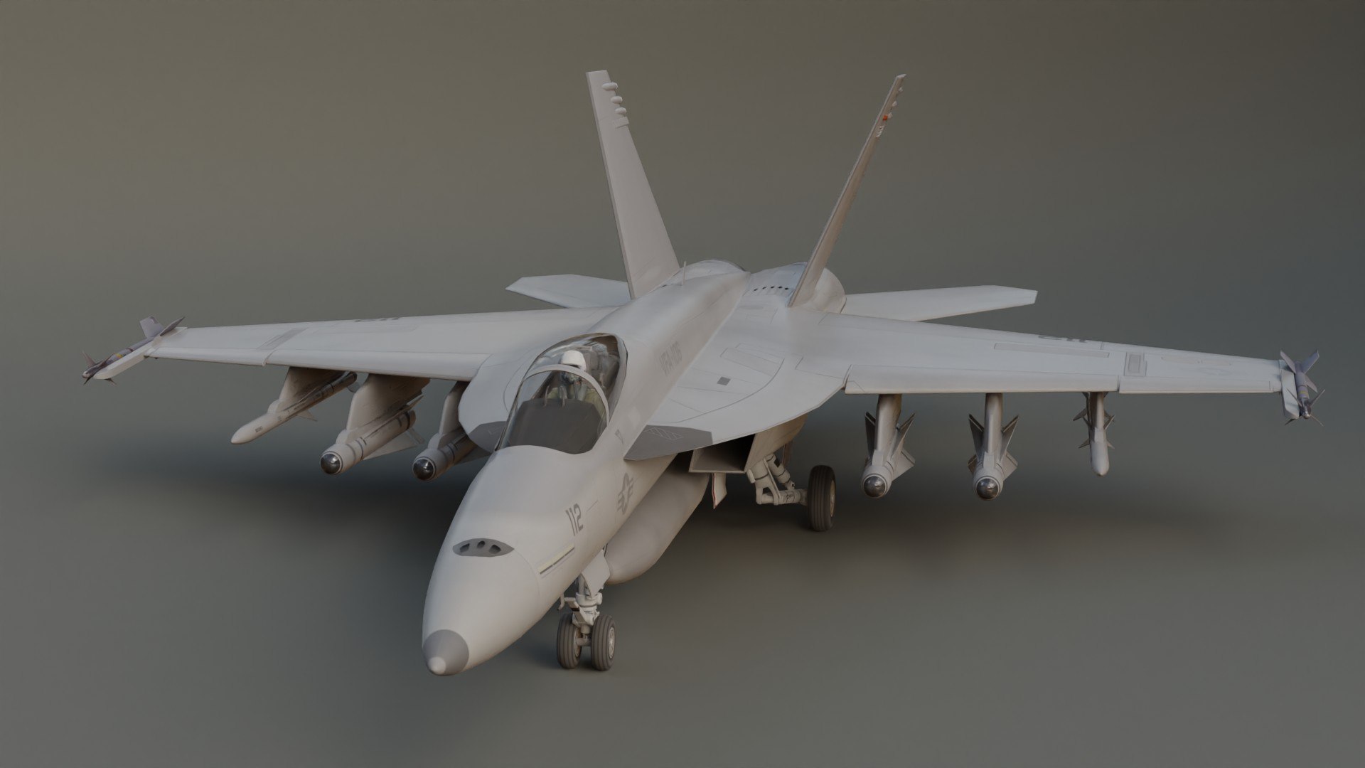 3D Super Hornet F18 SC - TurboSquid 2306922