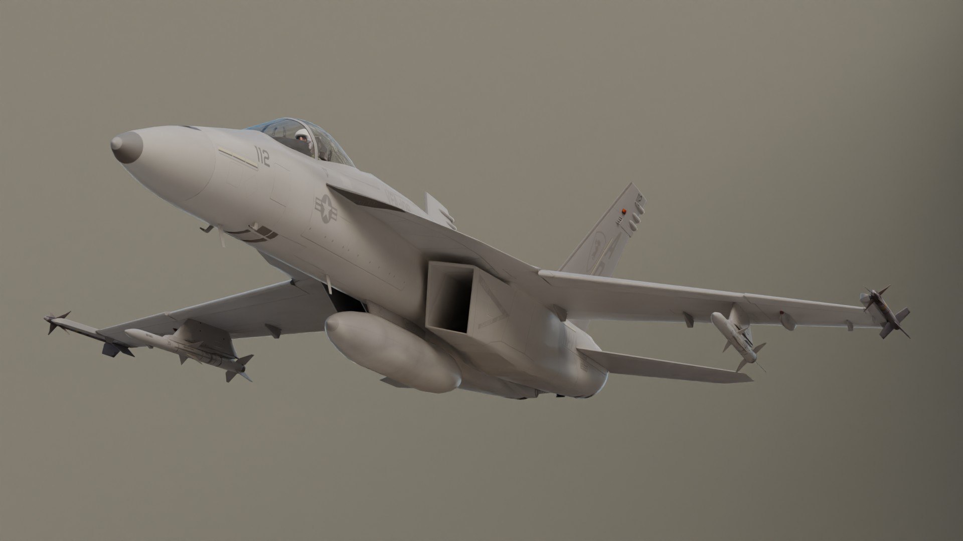 3D Super Hornet F18 SC - TurboSquid 2306922