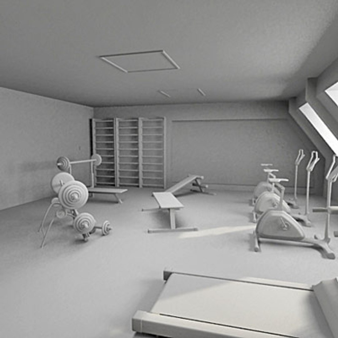 3d medium gym model