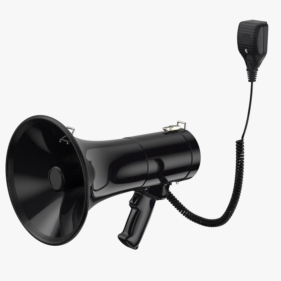 3D Police Megaphone - TurboSquid 1182671