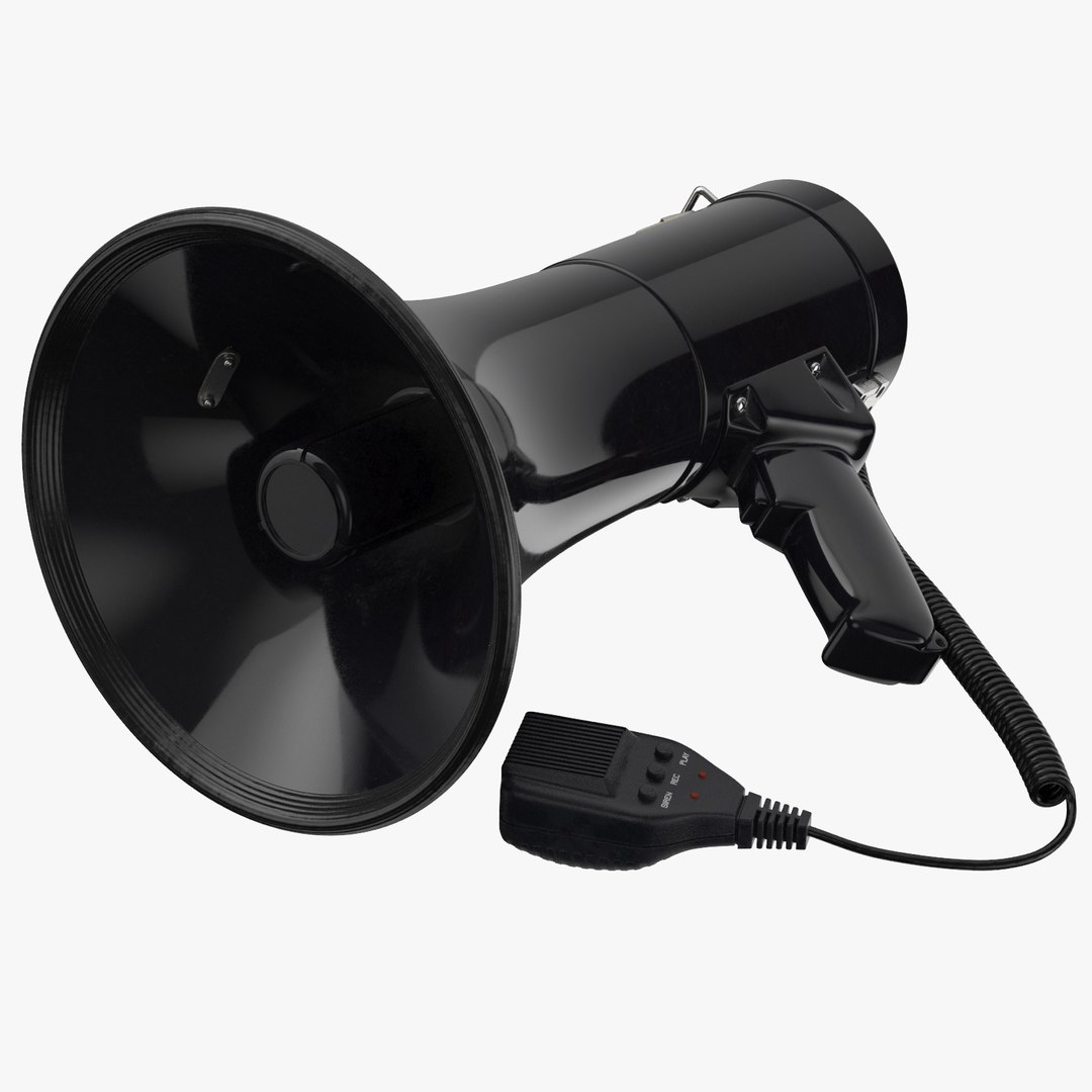 3D Police Megaphone - TurboSquid 1182671