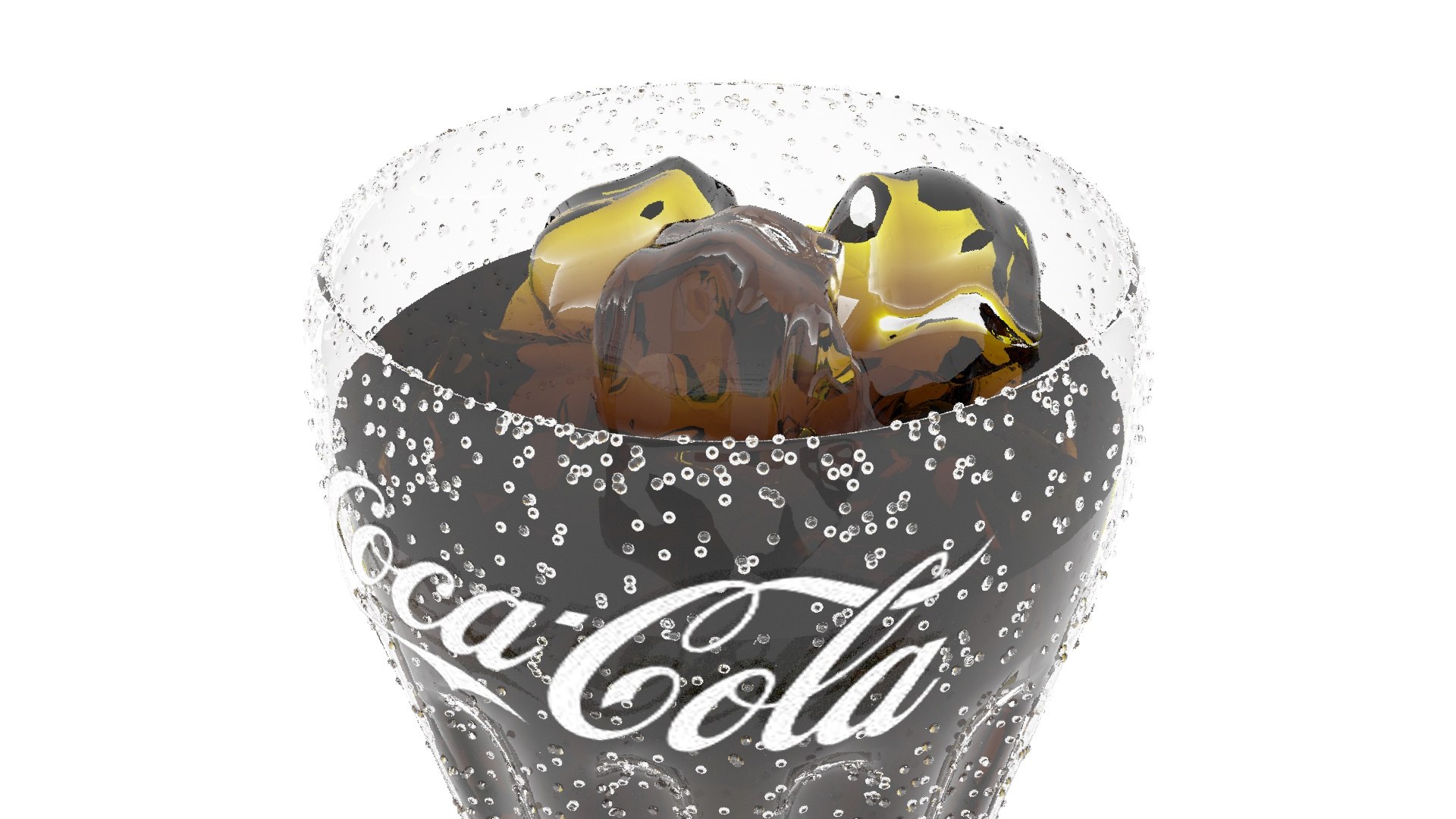 3D Cola Glass - TurboSquid 1645412