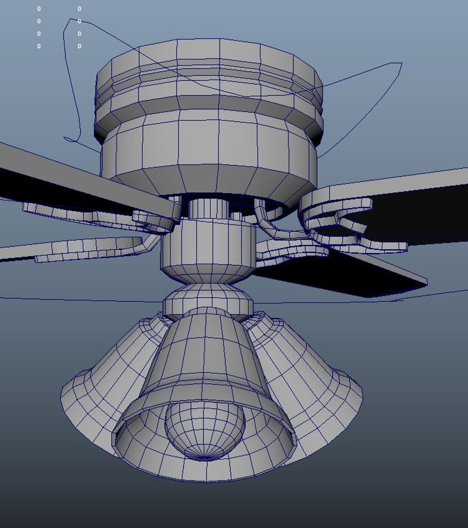 Ceiling fan 3D model - TurboSquid 1650041