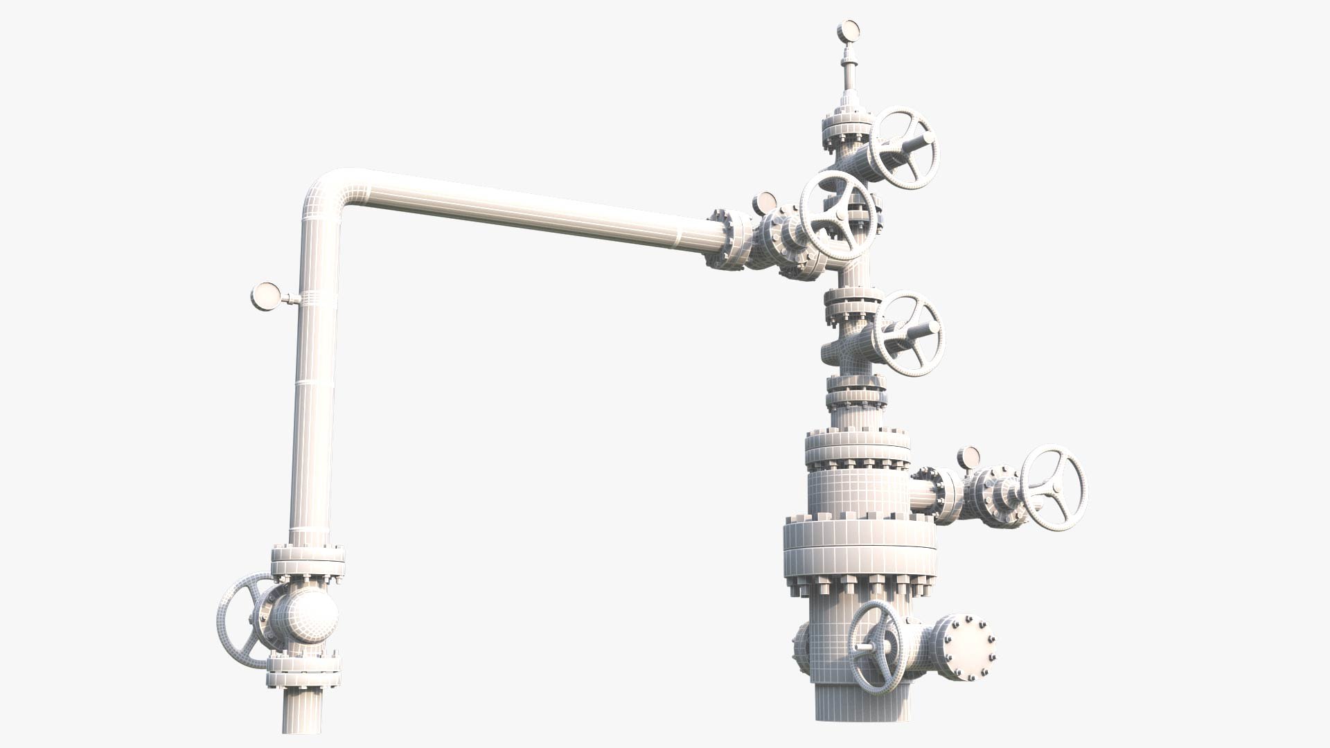 Oil Wellhead Head 3D Model - TurboSquid 1691585