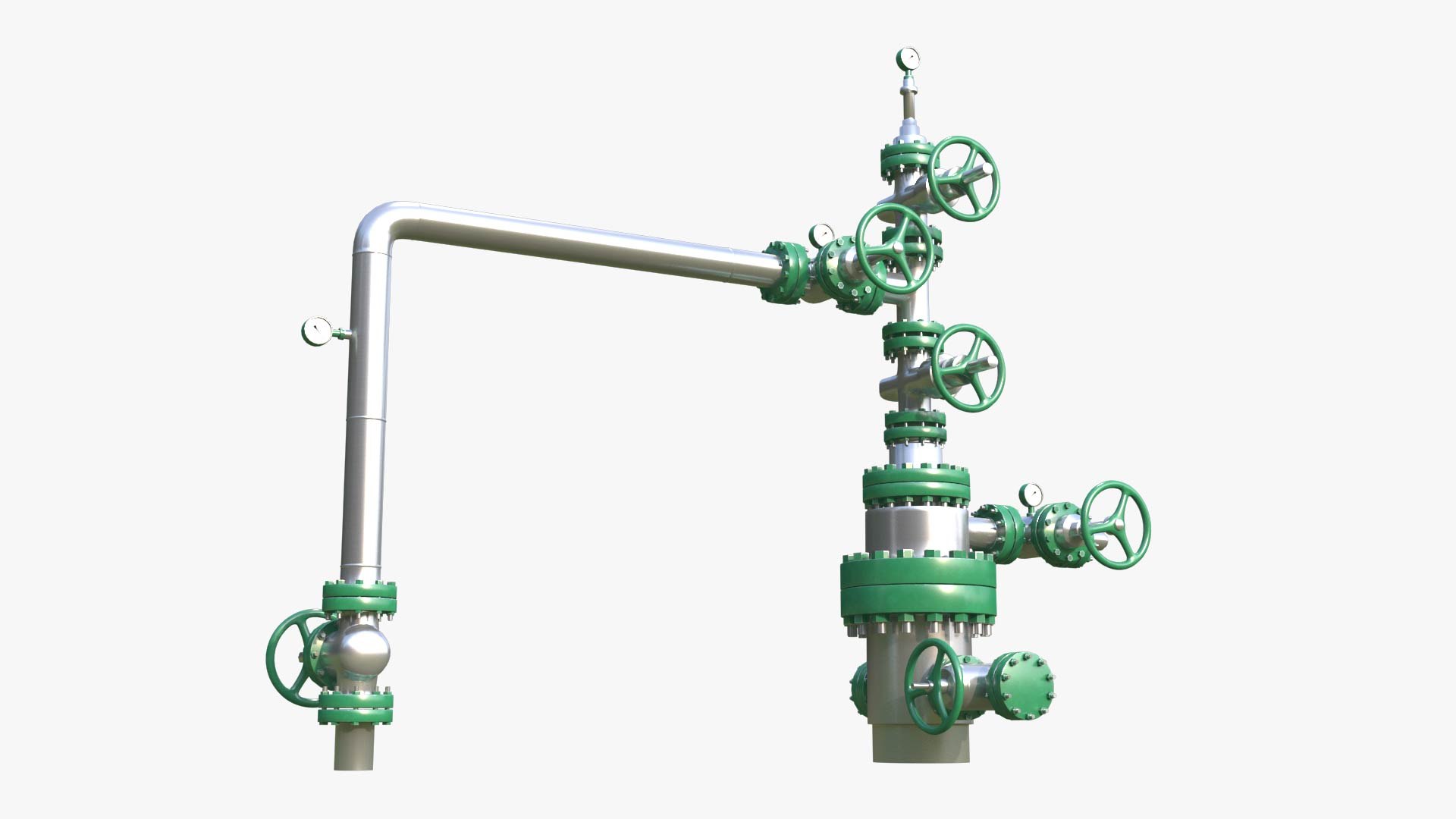 Oil Wellhead Head 3D Model - TurboSquid 1691585